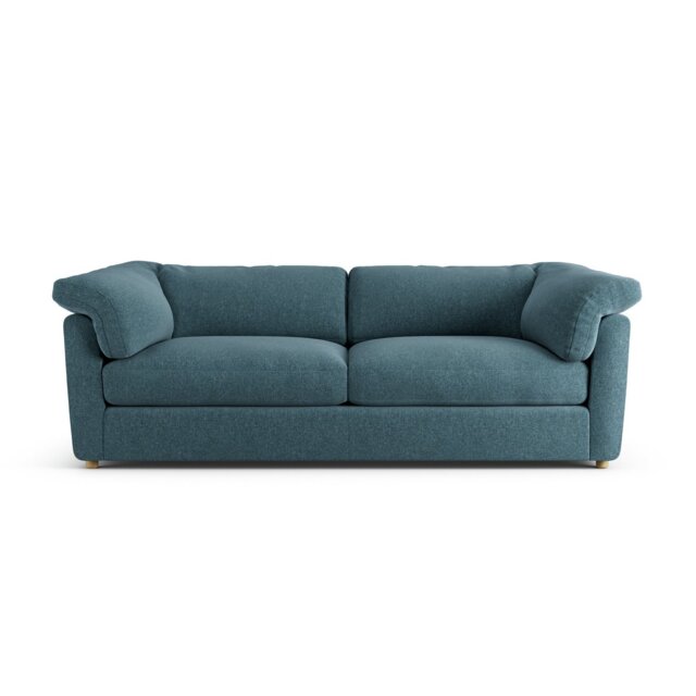 Habitat Wynn Fabric 4 Seater Sofa - Blue - Ash Leg by Habitat ...
