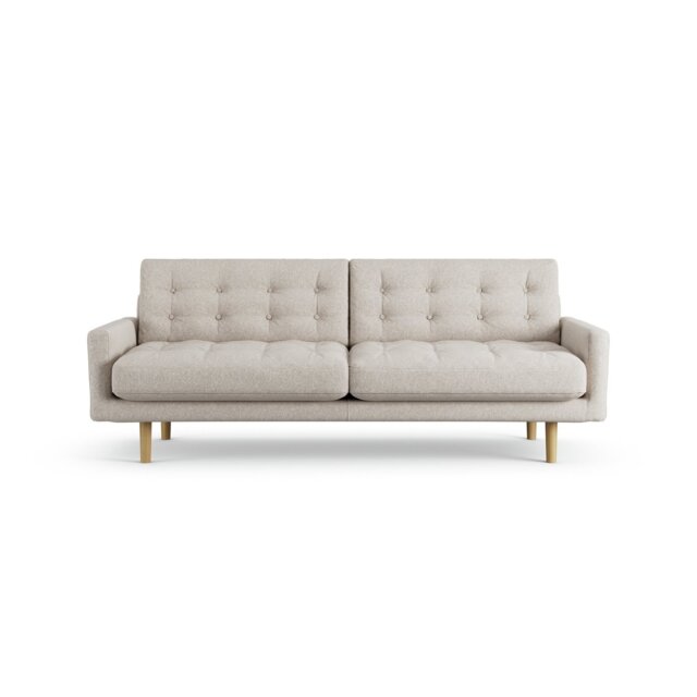 Habitat Fenner Fabric 3 Seater Sofa - Natural - Ash Leg by Habitat ...