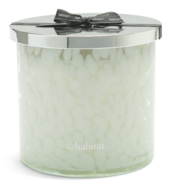 Habitat XXL Luxe White Confetti Candle - Geranium & Pear by Habitat ...