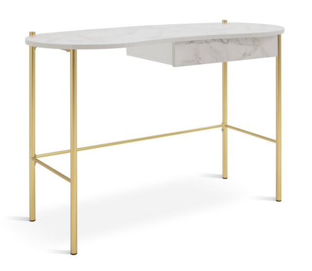 Habitat Dulcie 1 Drawer Office Desk - Marble Effect by Habitat ...