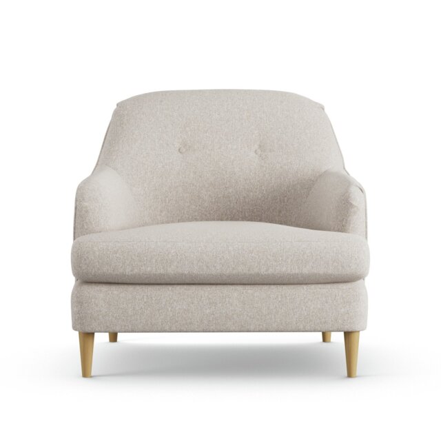 Habitat Frome Fabric Armchair - Natural - Ash Leg by Habitat | ufurnish.com