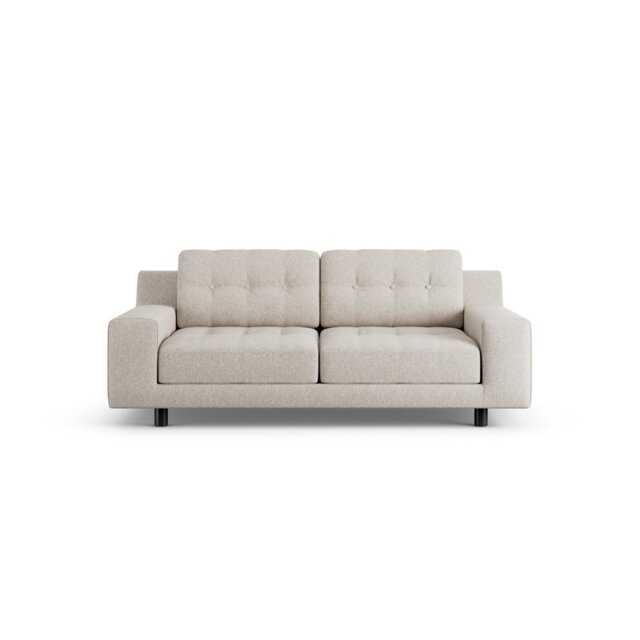 Habitat Hendricks Fabric 2 Seater Sofa - Natural - Black Leg by Habitat ...