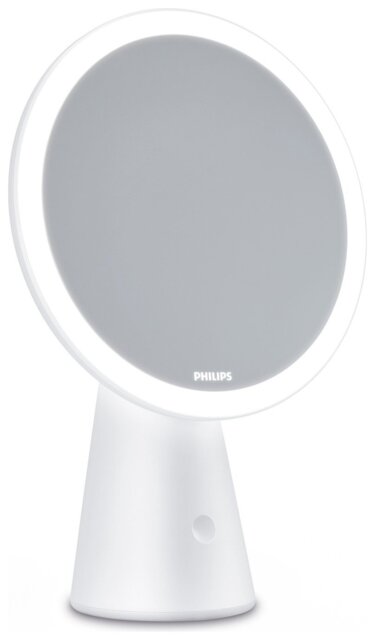Philips Portable Mirror Desk Lamp - White by Habitat | ufurnish.com