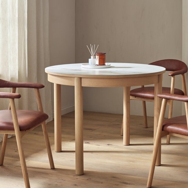Habitat Lex Wooden 4 Seater Dining Table - Oak by Habitat | uFurnish.com