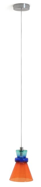 Habitat Vivian Glass LED Ceiling Light - Multicoloured by Habitat ...