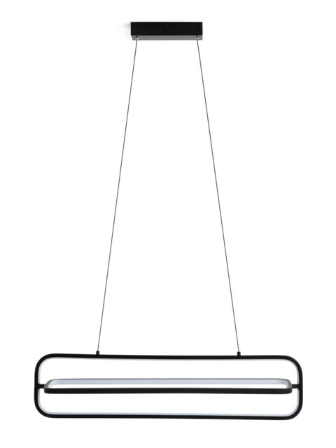 Habitat Metal LED Bar Pendant Light - Black by Habitat | ufurnish.com