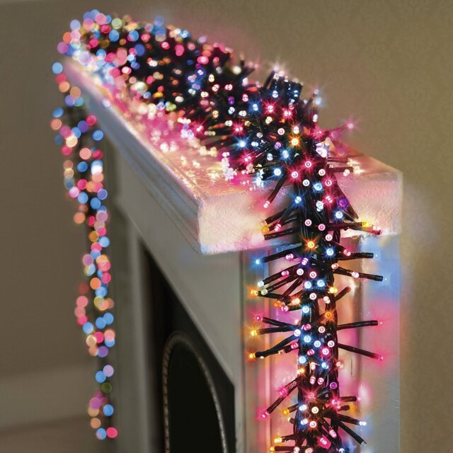 Premier Decorations 480 Rainbow LED Christmas Tree Lights by Habitat ...
