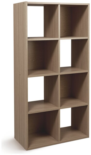 Habitat Squares 8 Cube Storage Unit - Oak Effect by Habitat | ufurnish.com