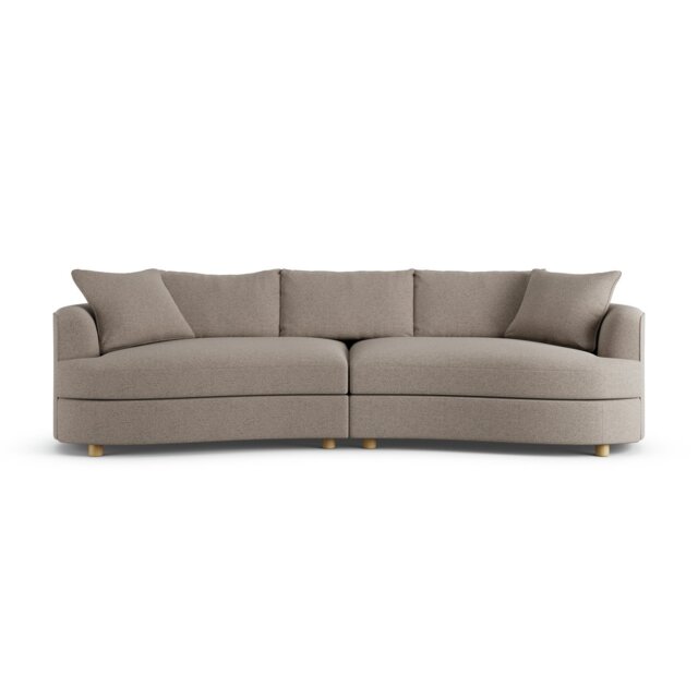 Habitat Sacha Fabric 4 Seater Sofa - Mocha - Ash Leg by Habitat ...