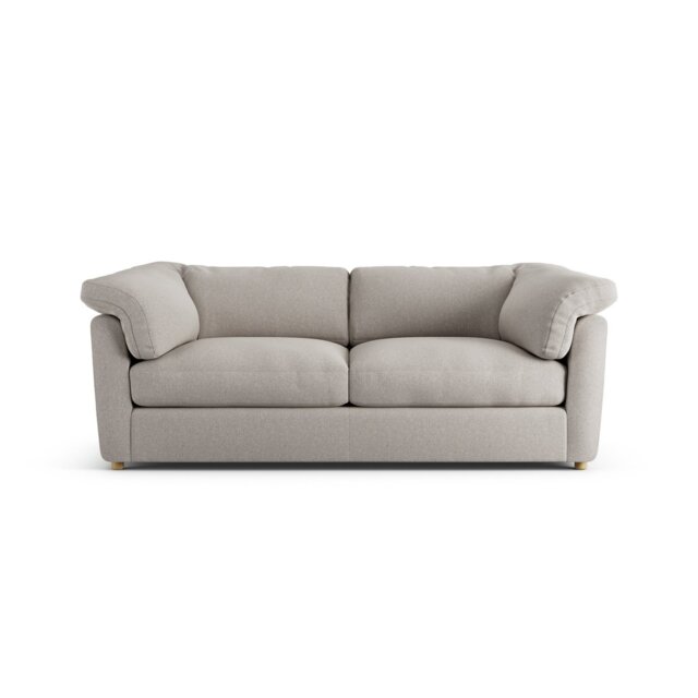Habitat Wynn Fabric 3 Seater Sofa - Stone - Ash Leg by Habitat ...