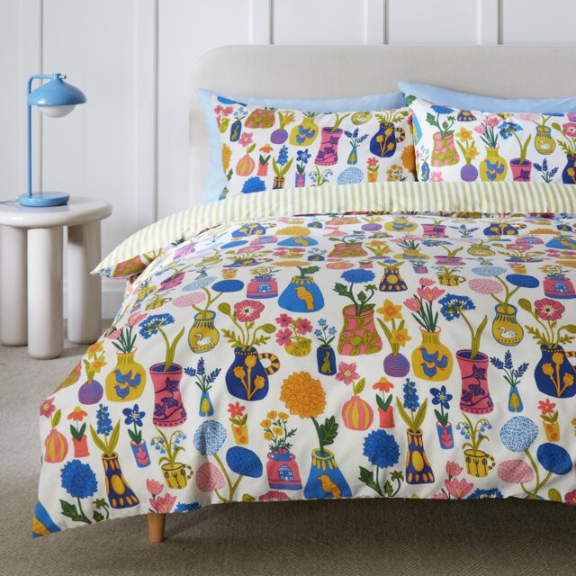 Habitat Floral Vases Print Bedding Set - King size by Habitat ...