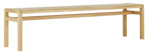 Habitat Radius 4 Seater Solid Oak Dining Bench - Oak by Habitat ...