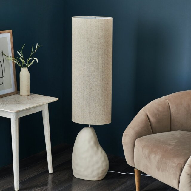 Shore Light Fauna Statement Floor Lamp - Beige by Habitat | ufurnish.com