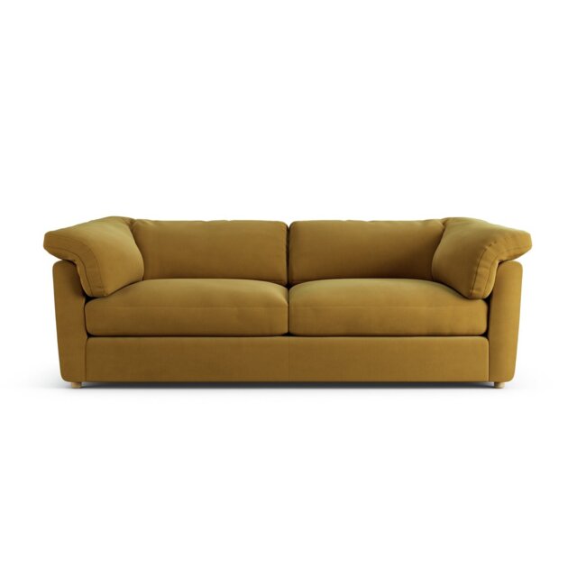 Habitat Wynn Fabric 4 Seater Sofa - Gold - Ash Leg by Habitat ...