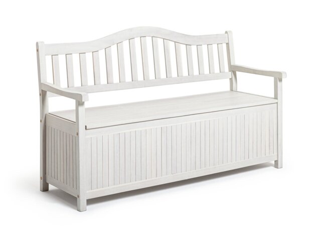 Habitat Henrietta 3 Seater Wooden Garden Bench with Storage by Habitat ...