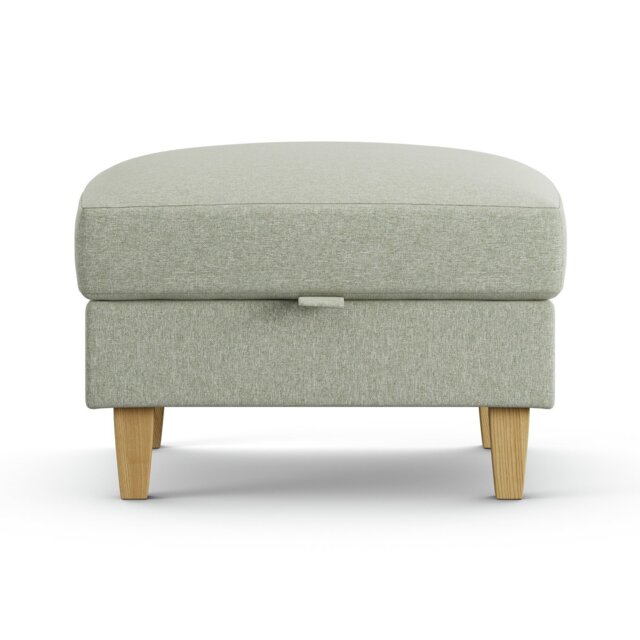 Habitat Flint Fabric Storage Footstool - Sage Green by Habitat ...