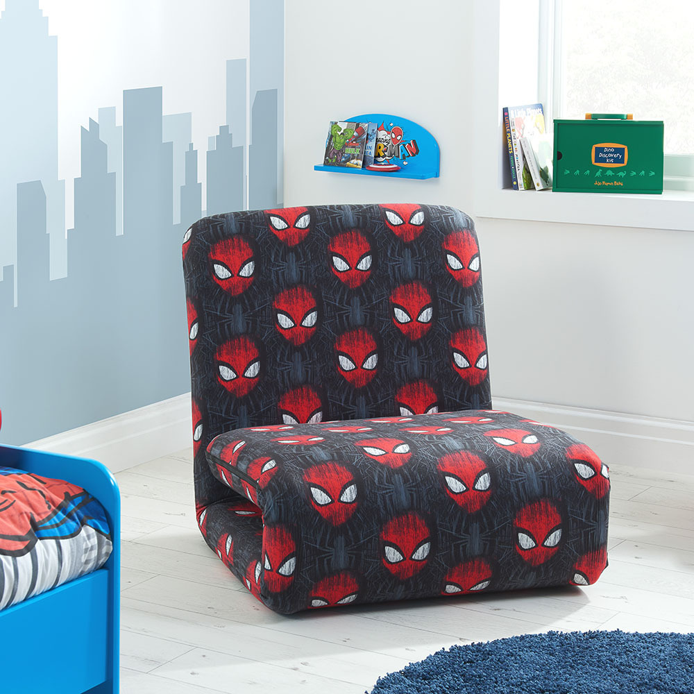 Disney - Spider-Man - Fold Out Bed - Blue/Red - Fabric - Happy Beds by ...