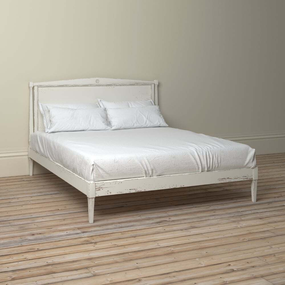 Atelier - King Size - French Bed - White - Wooden - Low Foot-End - 5ft ...