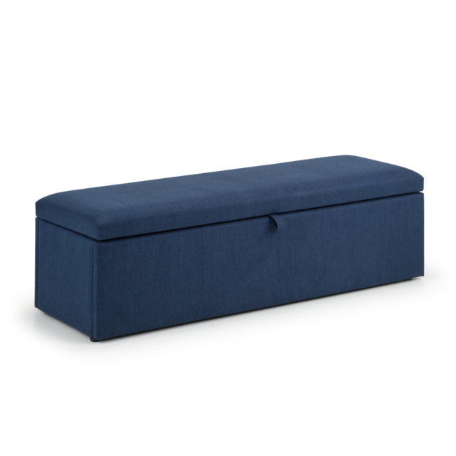 Sorrento - Linen Blanket Box - Blue - Linen - Happy Beds by Happy Beds ...