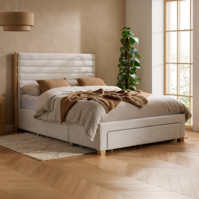 Arabella - King Size - 3 Drawer Storage Bed - Grey - Velvet - 5ft by ...