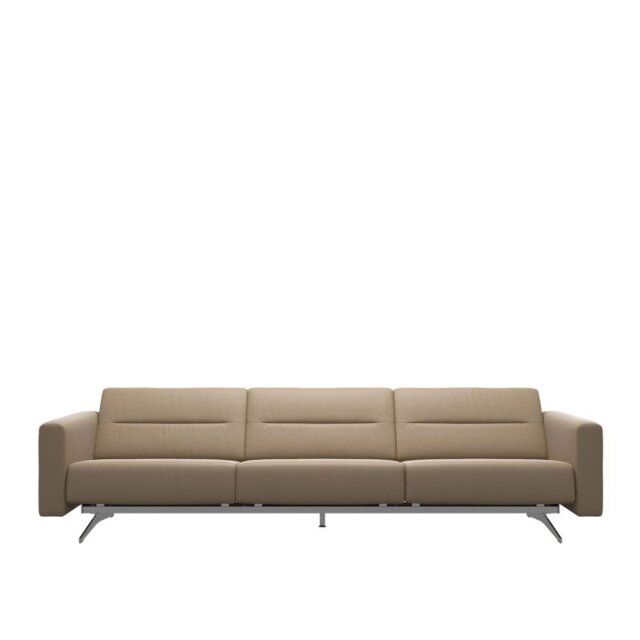 Stressless Stella 3.5 Seater Sofa with Upholstered Arms in Leather - S2 ...