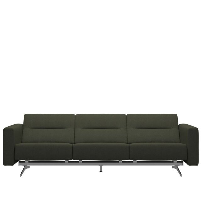 Stressless Stella 3 Seater Sofa with Upholstered Arms in Fabric - S2 by ...