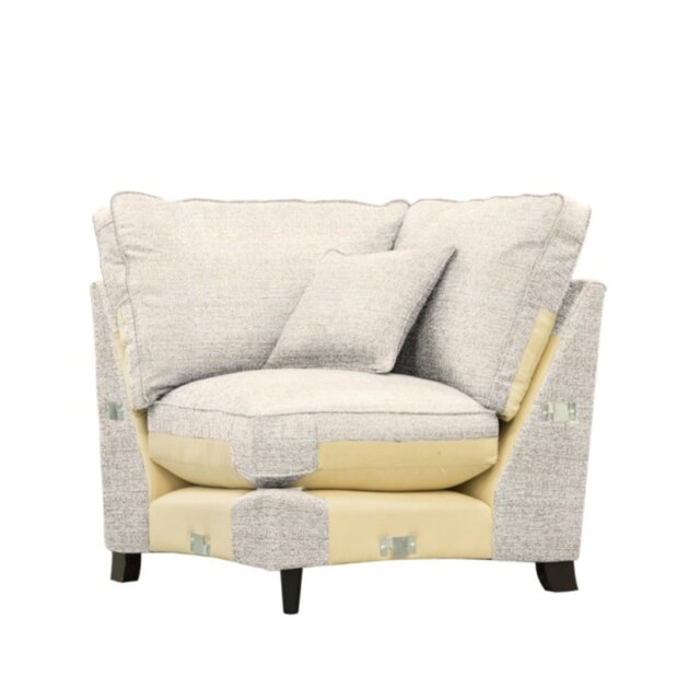 Devonshire Corner Group Armless Corner Section Formal Back Fabric ...