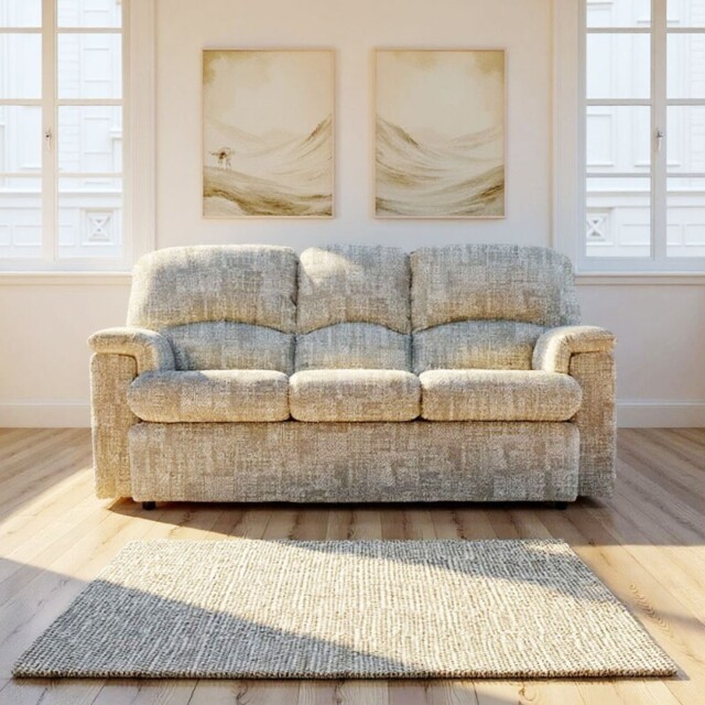 G Plan Chloe Small 3 Seater Sofa in Fabric - Grade A by Haskins ...
