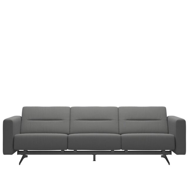 Stressless Stella 3 Seater Sofa with Upholstered Arms in Leather - S2 ...