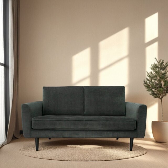 G Plan Vintage Ridley Medium Sofa In Fabric With Wooden Feet - Grade A ...