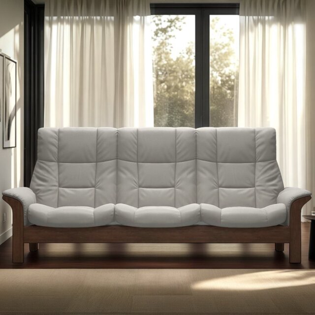Stressless Buckingham 3 Seater Sofa in Leather - Noblesse by Haskins ...