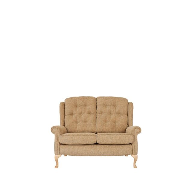 Celebrity Woburn Legged 2 Seater Sofa in Leather - Without Support ...