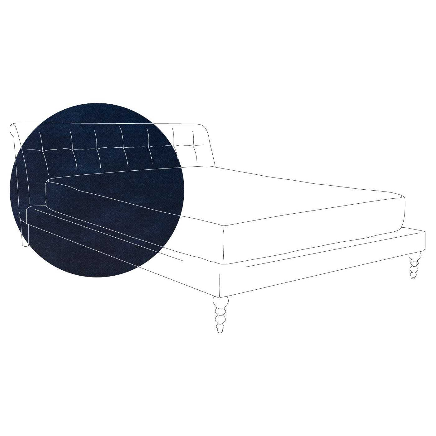 Scp Oscar Bed Super King Velvet Midnight by Heal's | ufurnish.com
