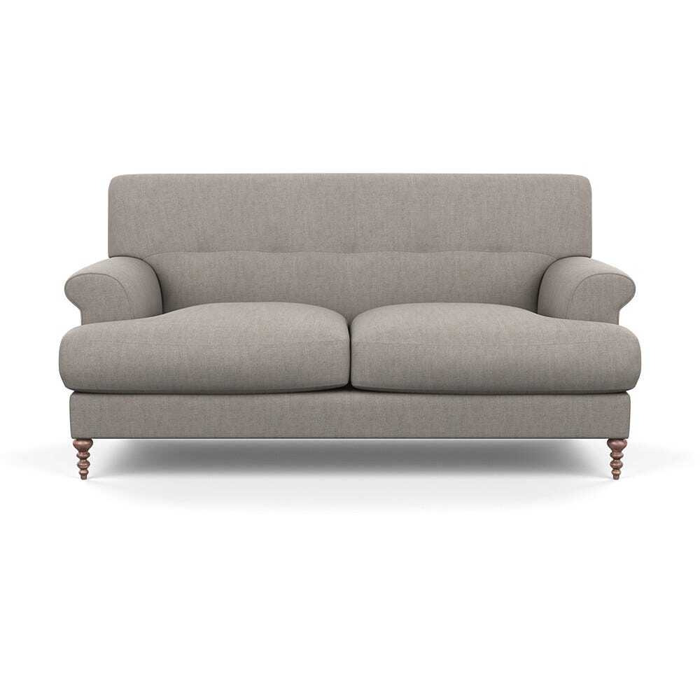 Scp Oscar 2 Seater Informal Sofa Broad Weave Pebble Walnut Feet by Heal ...