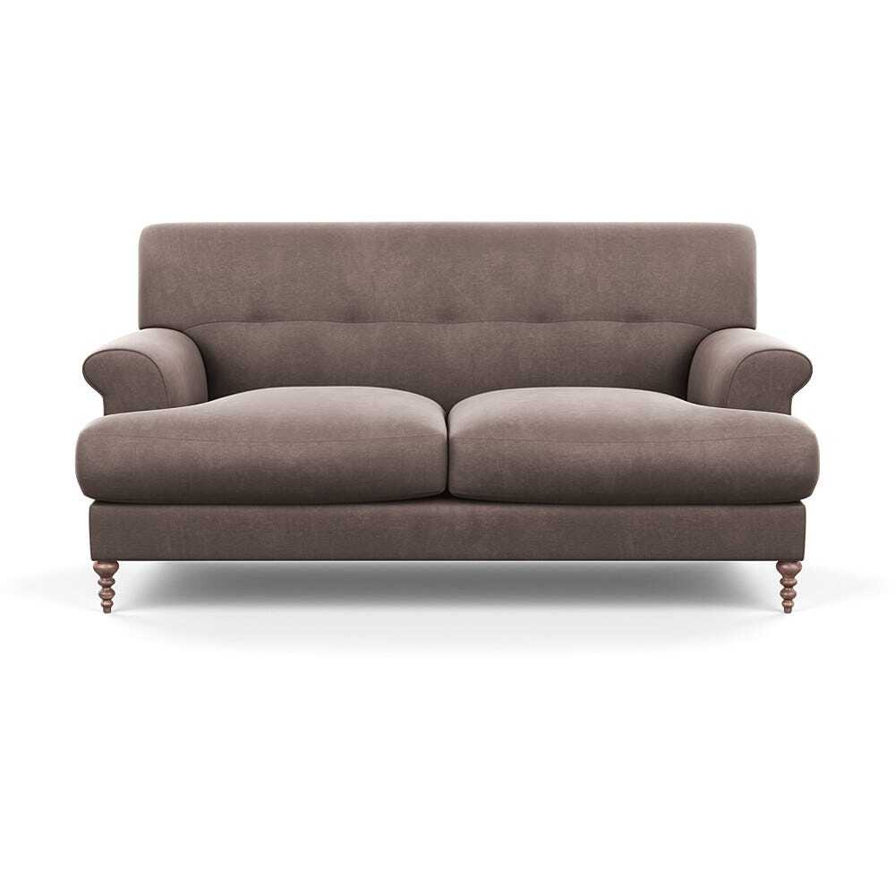 Scp Oscar 2 Seater Informal Sofa Velvet Mink Walnut Feet by Heal's ...