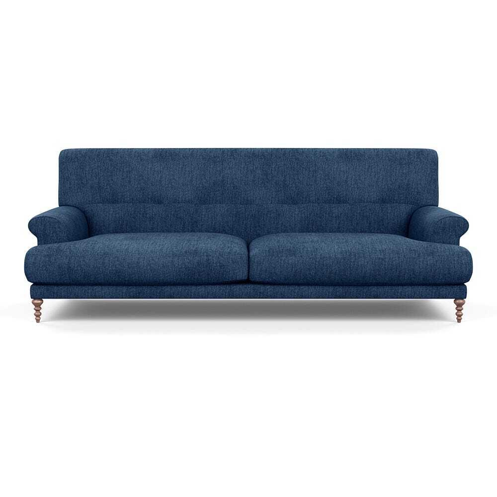 Scp Oscar 3 Seater Informal Sofa Broad Weave Lagoon Walnut Feet by Heal ...