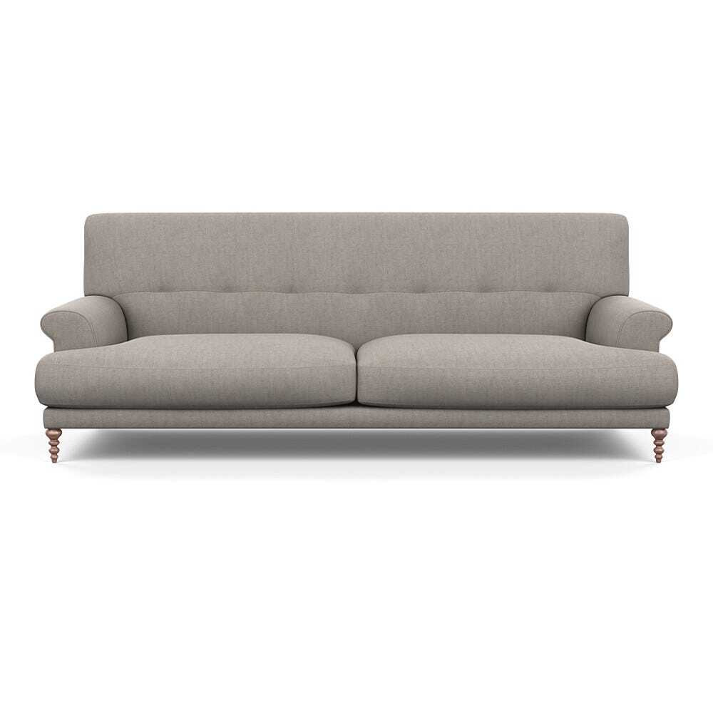 Scp Oscar 3 Seater Informal Sofa Broad Weave Pebble Walnut Feet by Heal ...