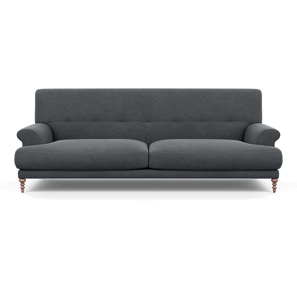 Scp Oscar 3 Seater Informal Sofa Linen Dark Grey Walnut Feet by Heal's ...