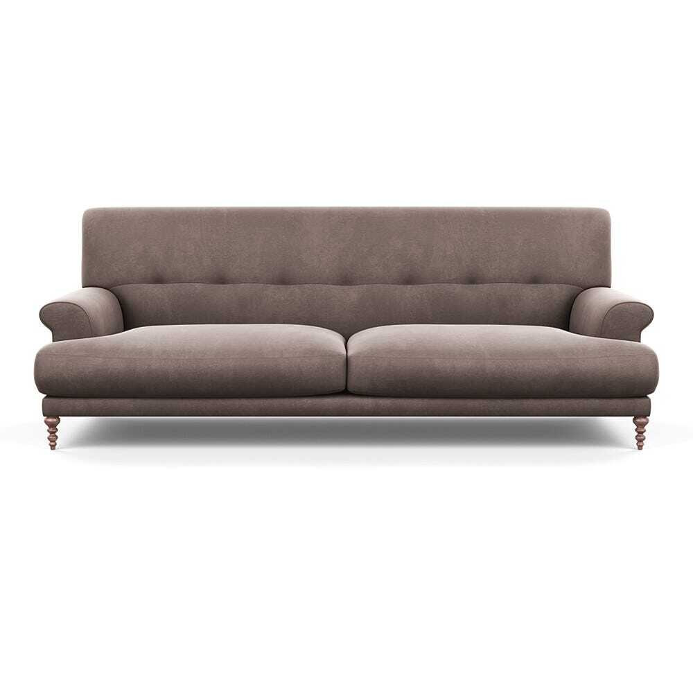 Scp Oscar 3 Seater Informal Sofa Velvet Mink Walnut Feet by Heal's ...