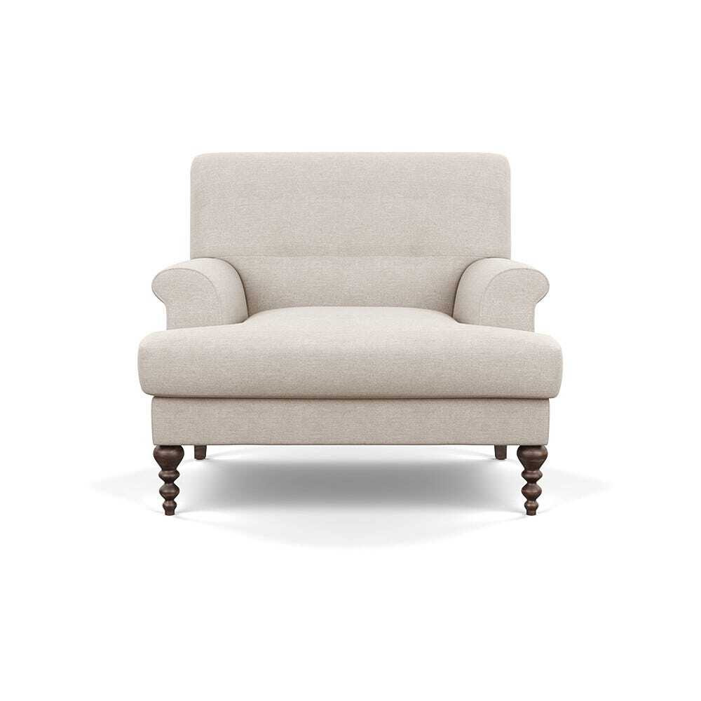 Scp Oscar Formal Armchair Texture Limestone Walnut Feet - Heal's UK ...