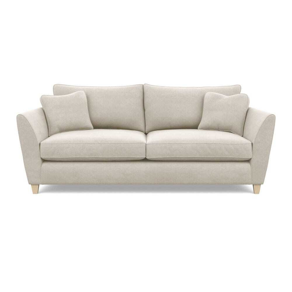 Heal's Torino 4 Seater Sofa Linen Hessian Natural Feet - Heal's UK ...