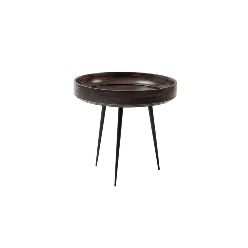 Mater Bowl Table Small Grey Smoked Mango Wood by Heal's | ufurnish.com