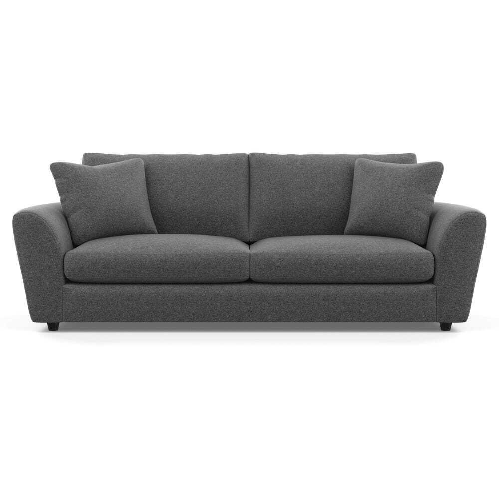 Heal's Snooze 5 Seater Sofa Melton Wool Granite Black Feet by Heal's ...