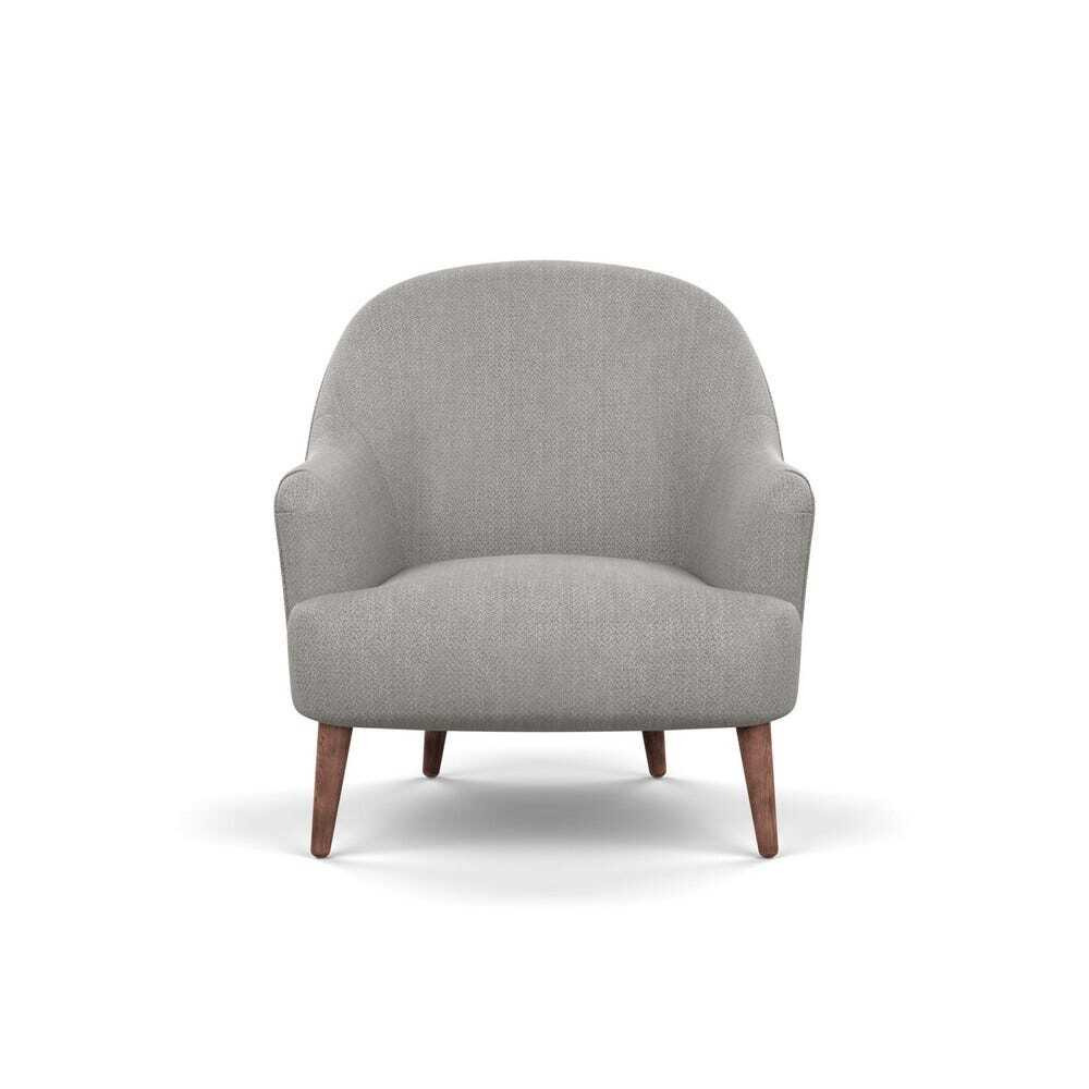 Heal's Elgin Chair Texture Pale Grey Chestnut Stain Feet by Heal's ...