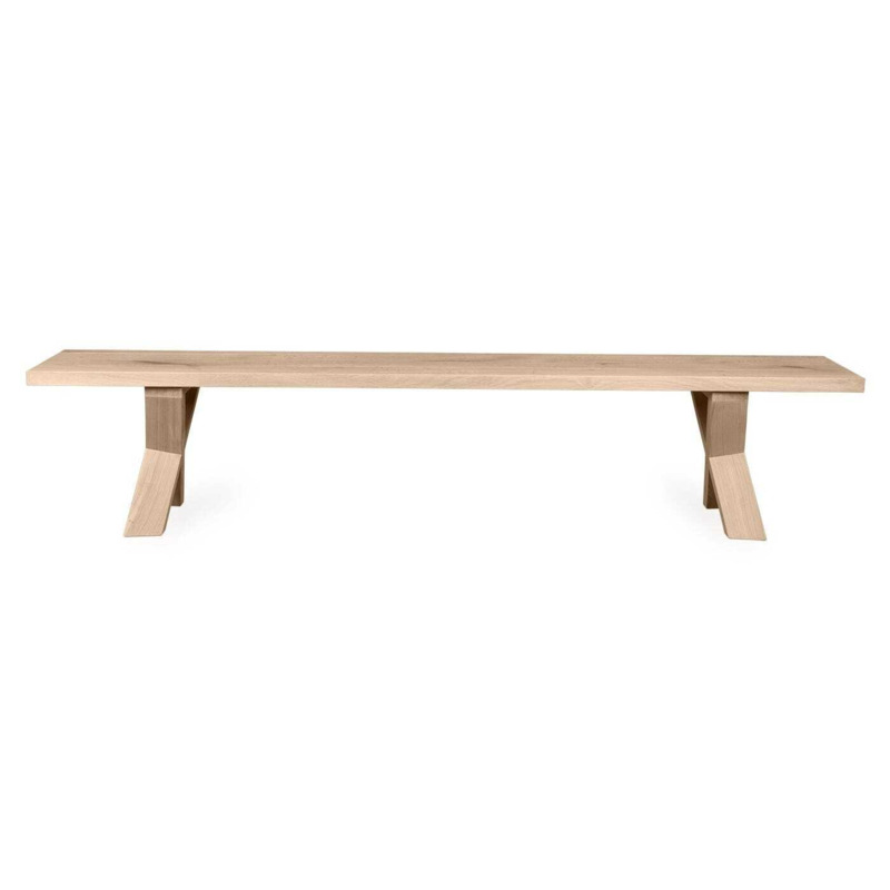 Heal's Oslo Bench 160x35cm Blonde Oak Natural Edge Filled by Heal's ...