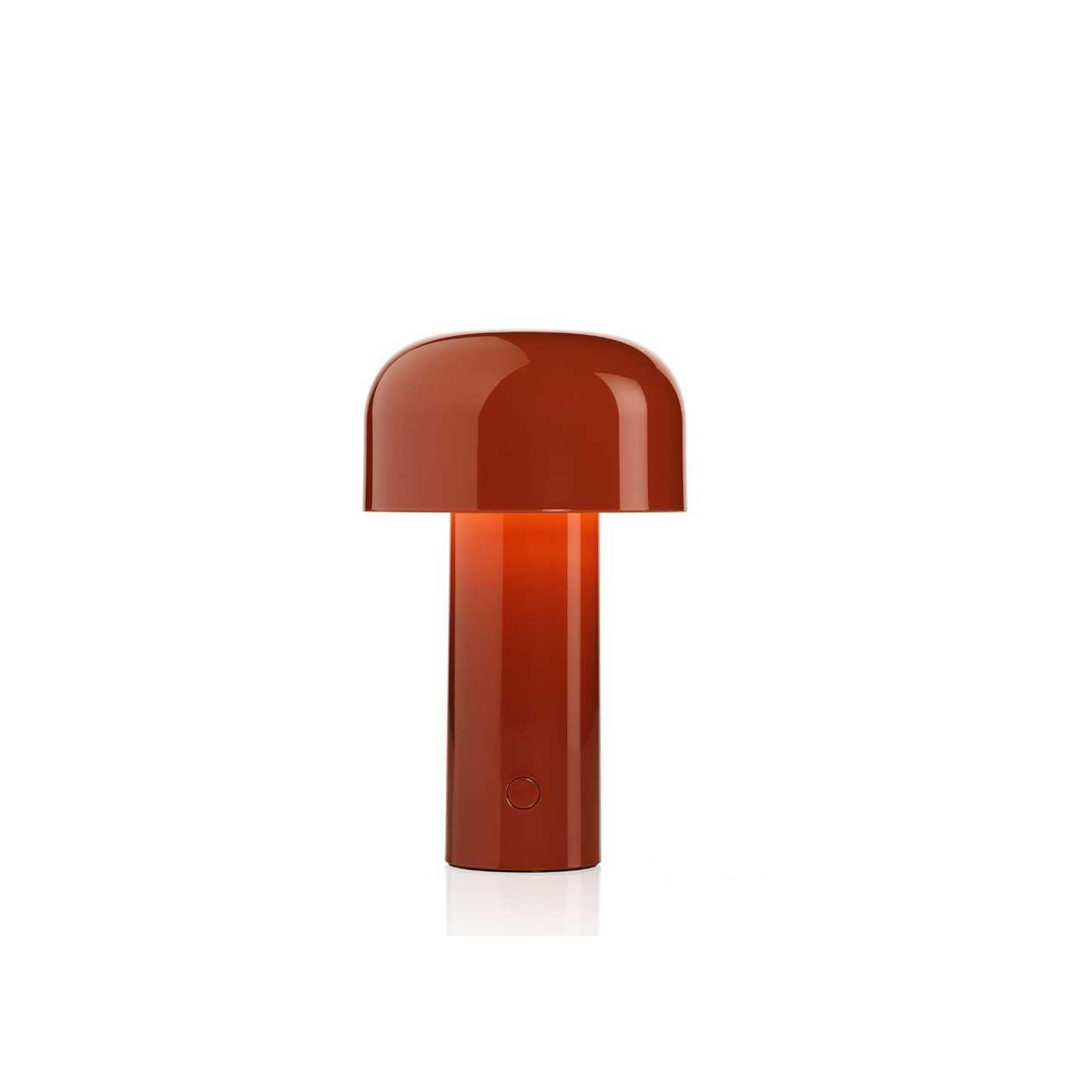 Flos Bellhop LED Portable Table Lamp Brick Red by Heal's | ufurnish.com