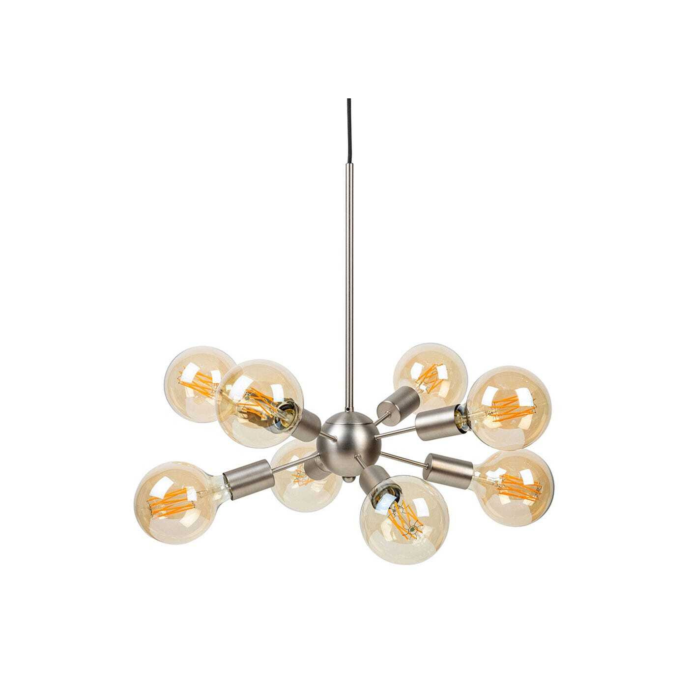 Heal's Mega Junction Chandelier 8 Light Satin Nickel by Heal's | ufurnish.com