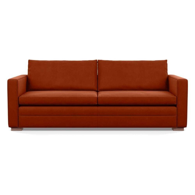 Heal's Palermo 4 Seater Sofa Nobilis Velvet Rust Walnut Feet by Heal's ...