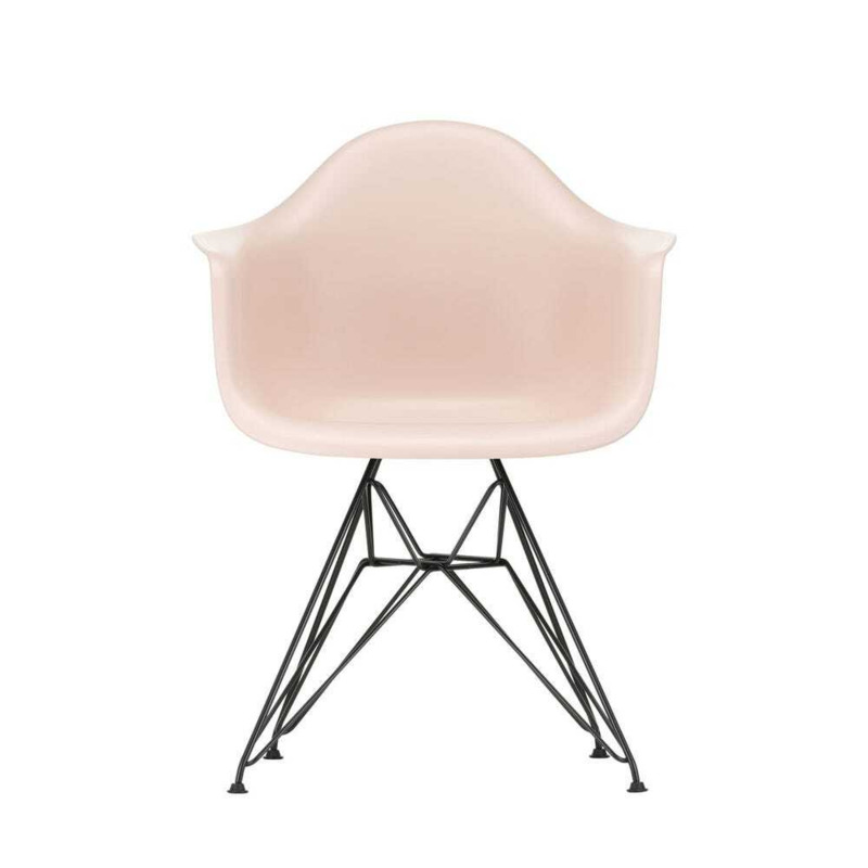 Vitra Eames DAR Armchair New Height Pale Rose Basic Dark Powder Base by ...