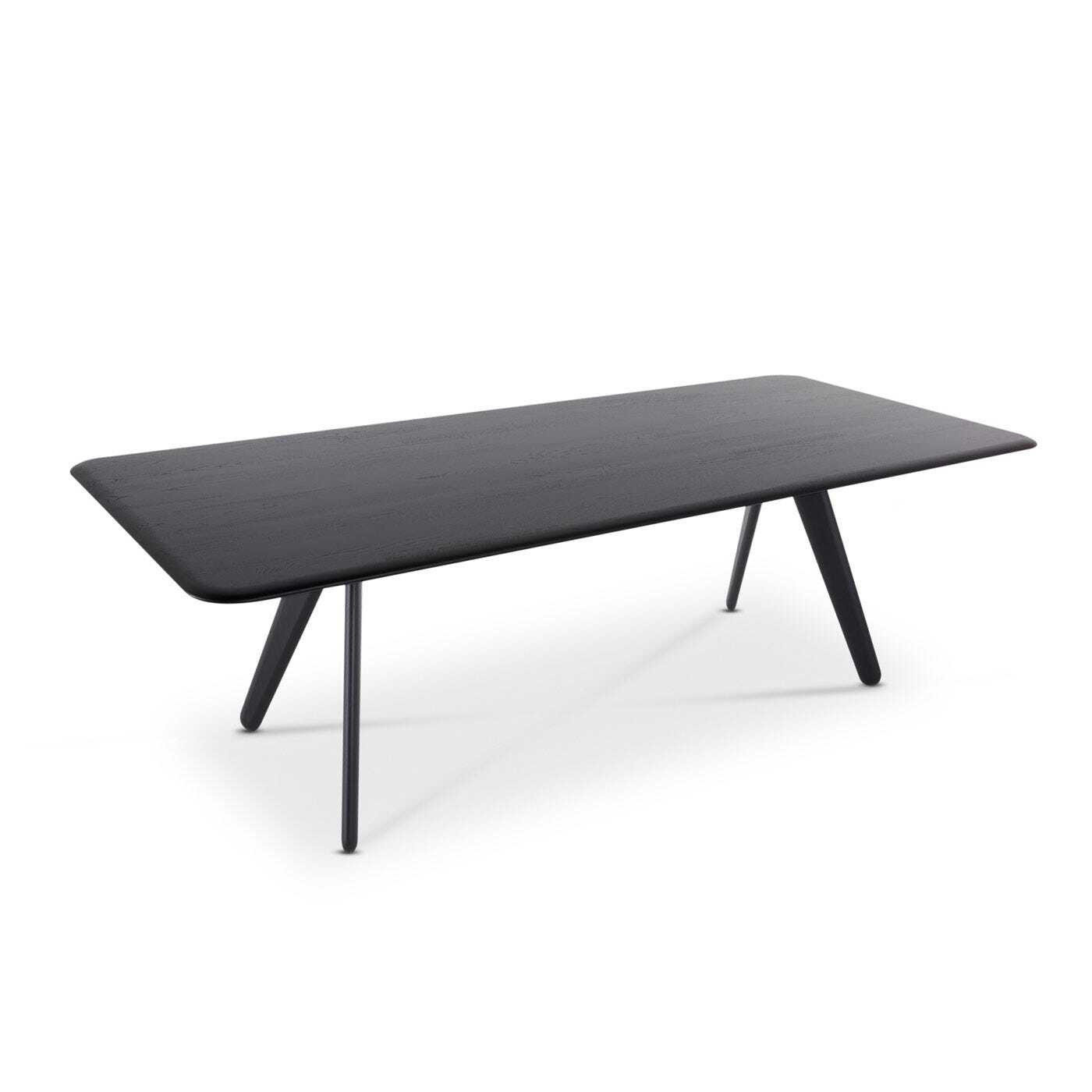 Tom Dixon Slab Dining Table Black 240cm by Heal's | ufurnish.com